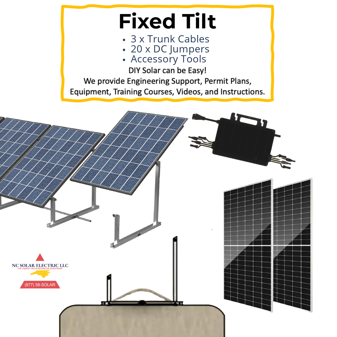 Fixed Tilt Solar Kit (6.6kW DC) | NC SOLAR ELECTRIC LLC